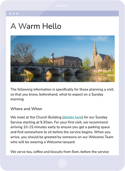 The Town Church - Hubb.church Demonstration site